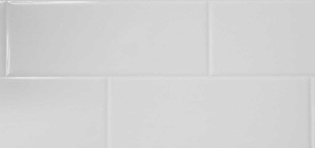 White Tile Effect Composite Panel | 2.4m x 1.2m | Wetwall