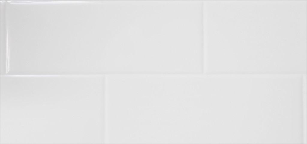 Pure White Tile Effect Composite Panel | 2.4m x 1.2m