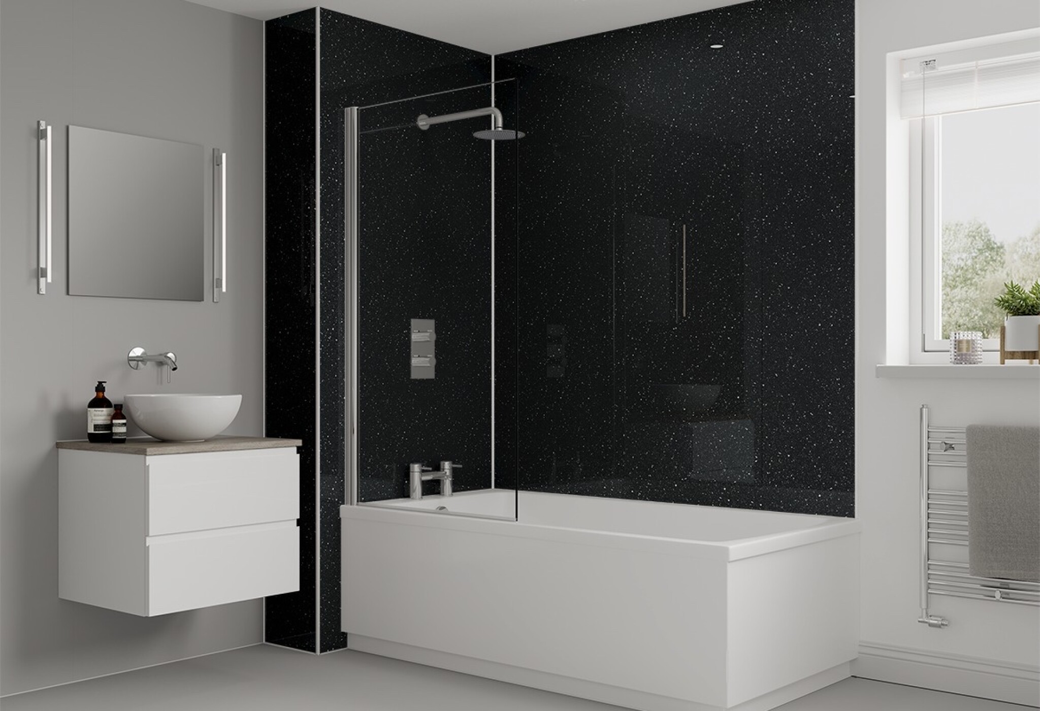 Stardust Bathroom & Shower Wall Panel | Multipanel