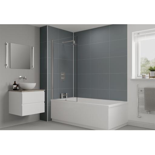 Monument Grey Bathroom & Shower Wall Panel | Multipanel